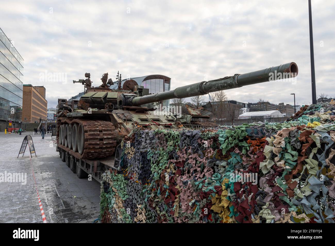 Russian T-72 B3 main battle tank, used in attacking Ukraine in February ...