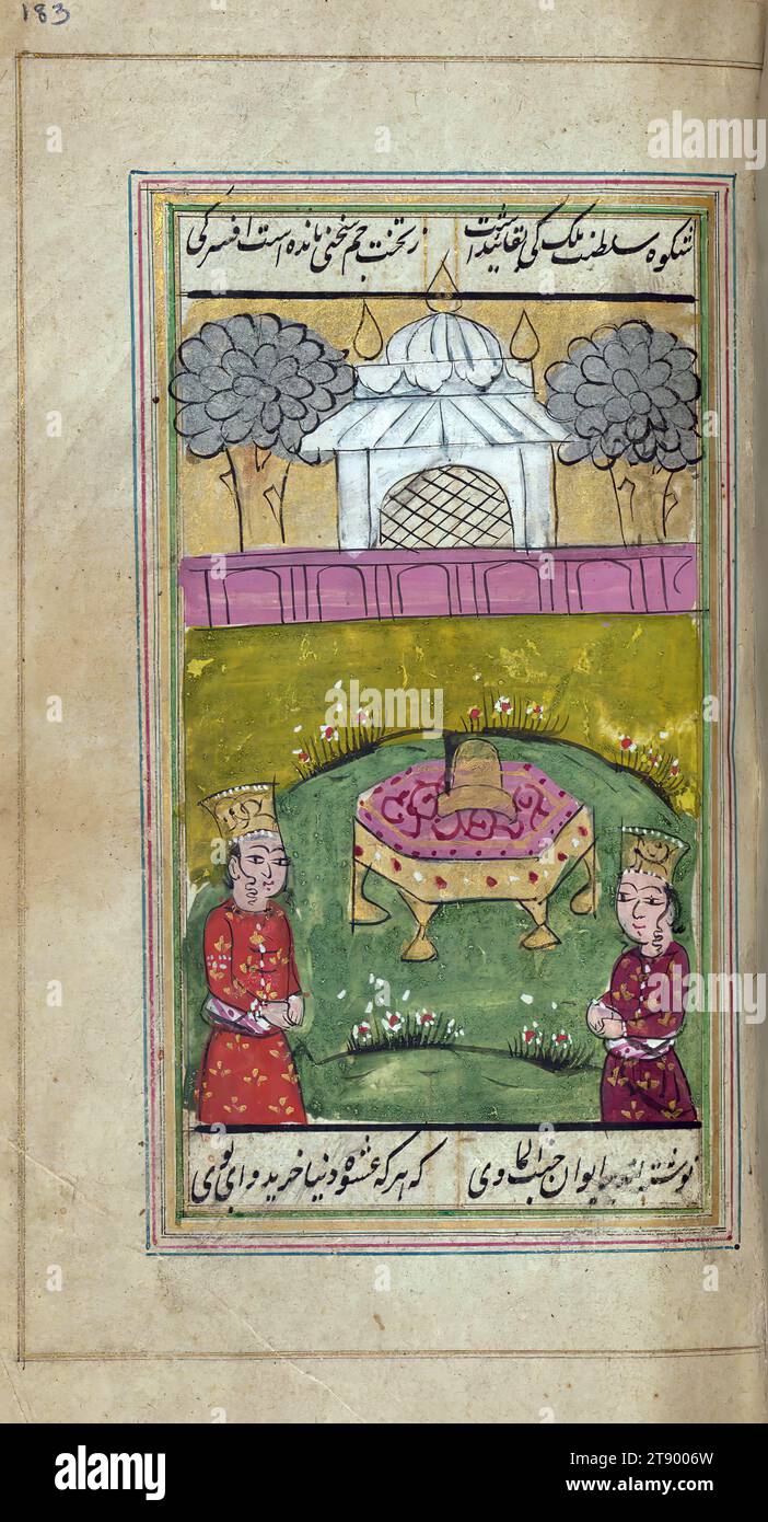 Illuminated Manuscript, Collection of poems (divan), The empty throne ...
