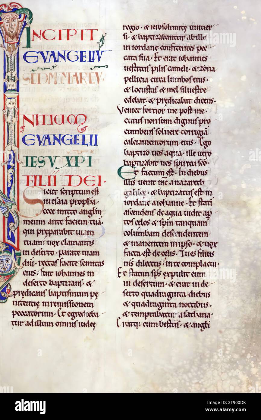 Illuminated Manuscript, The Rochester Bible, This large-format copy of ...