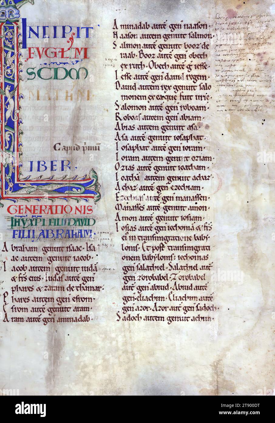 Illuminated Manuscript, The Rochester Bible, This large-format copy of ...