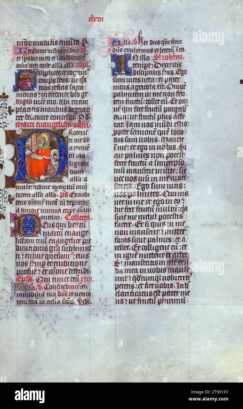 Missal of Eberhard von Greiffenklau, St. Mark in his Study, The Missal ...