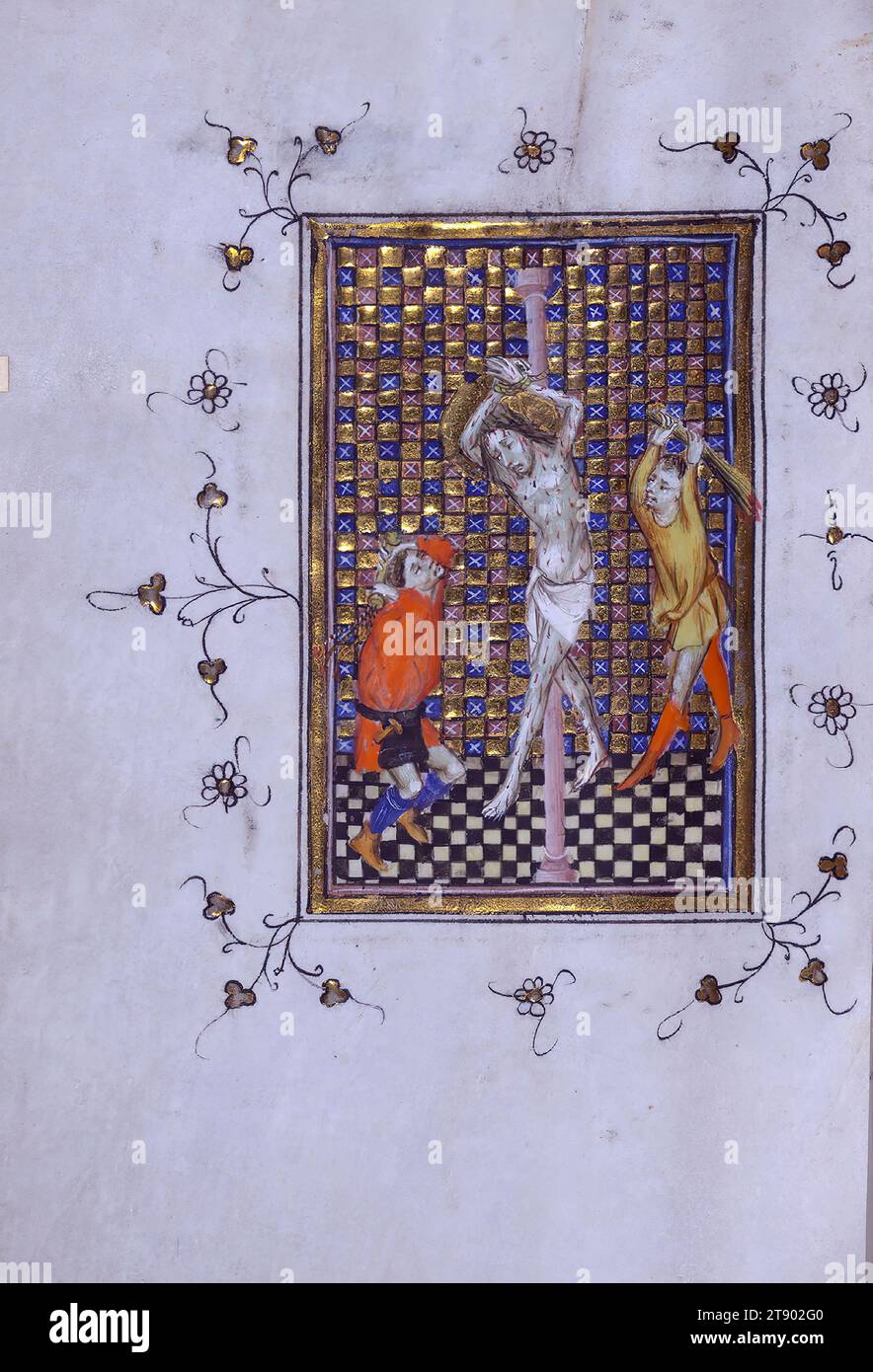 Illuminated Manuscript, Doffinnes Hours, Flagellation, This Book of Hours was named The ...