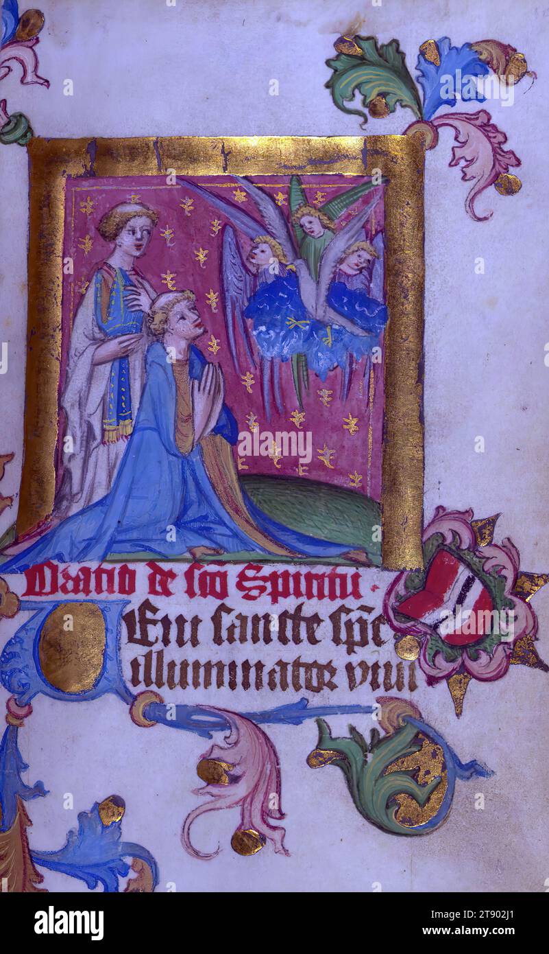 Illuminated manuscript, Prayer book of Bishop Leonhard von Laymingen of Passau, Holy Ghost with ...