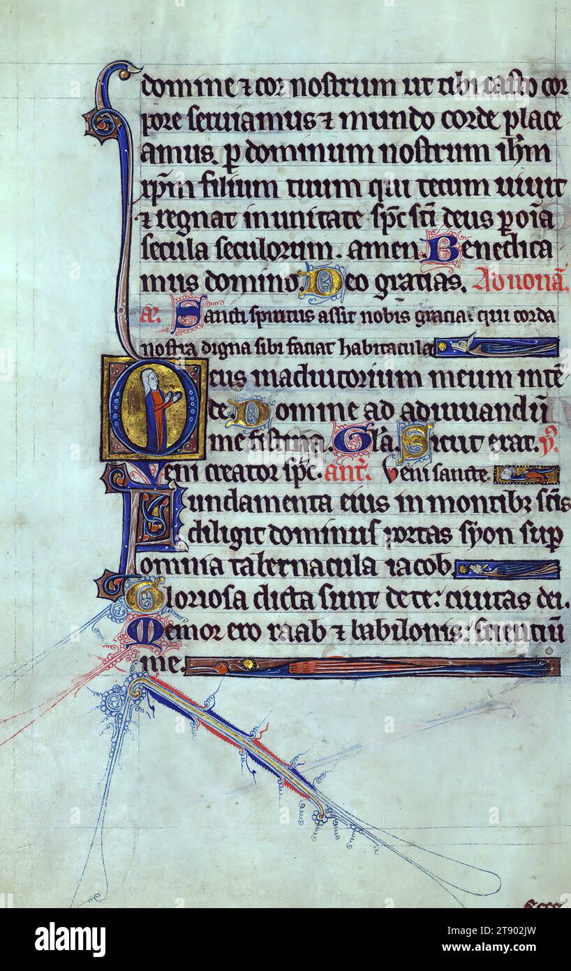 Book of Hours, Woman praying, This is a finely illuminated and ...