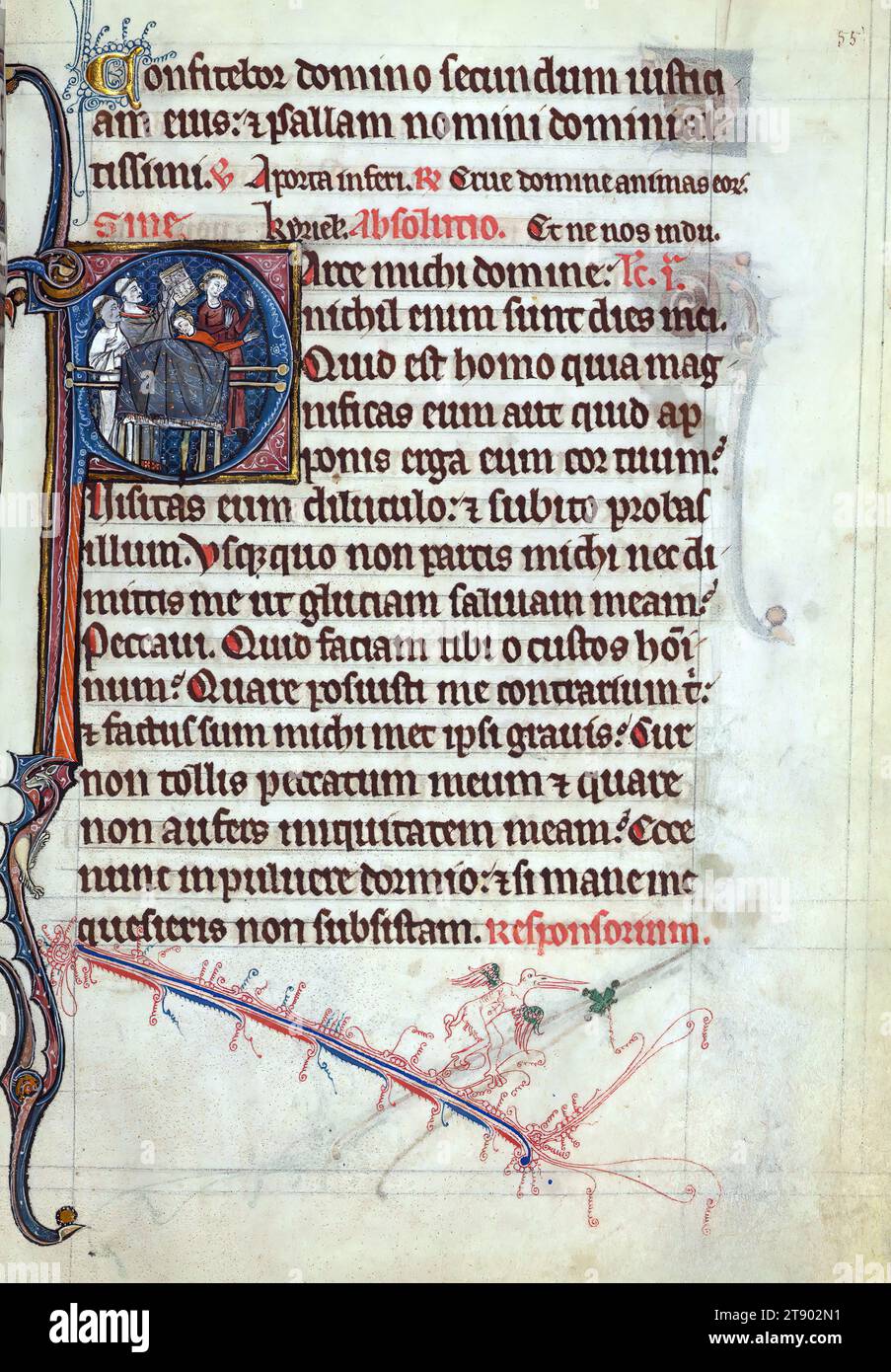 Book of Hours, Funeral Service, This is a finely illuminated and ...