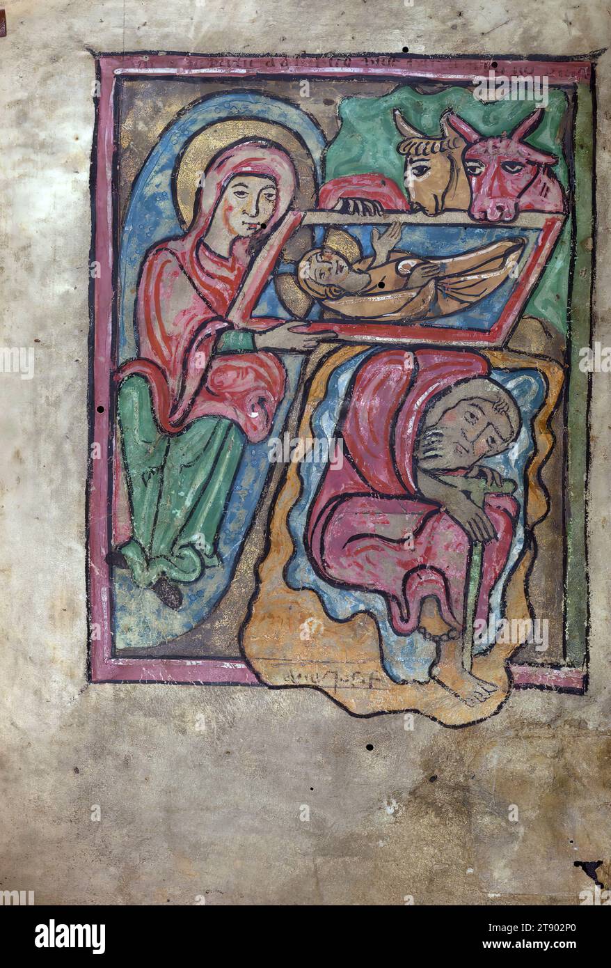 Psalter of St. Mary of Strasbourg, Nativity, This Latin Psalter was ...