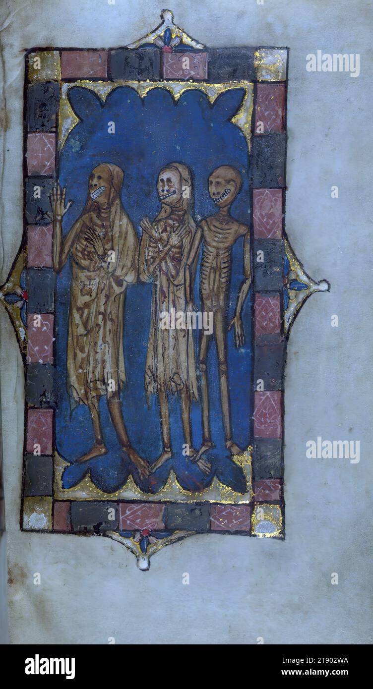 Bible, The three dead, The three dead addressing the three living Stock ...
