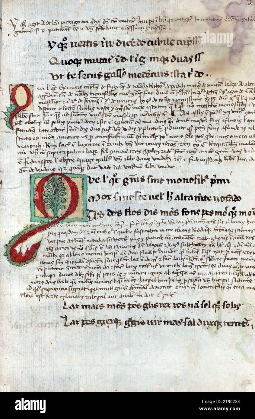 Illuminated Manuscript, Glossed copy of Eberhard of Bethune's ...