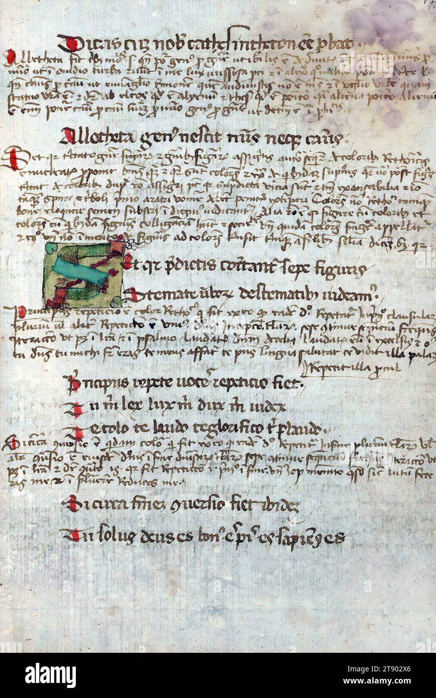 Illuminated Manuscript, Glossed copy of Eberhard of Bethune's ...