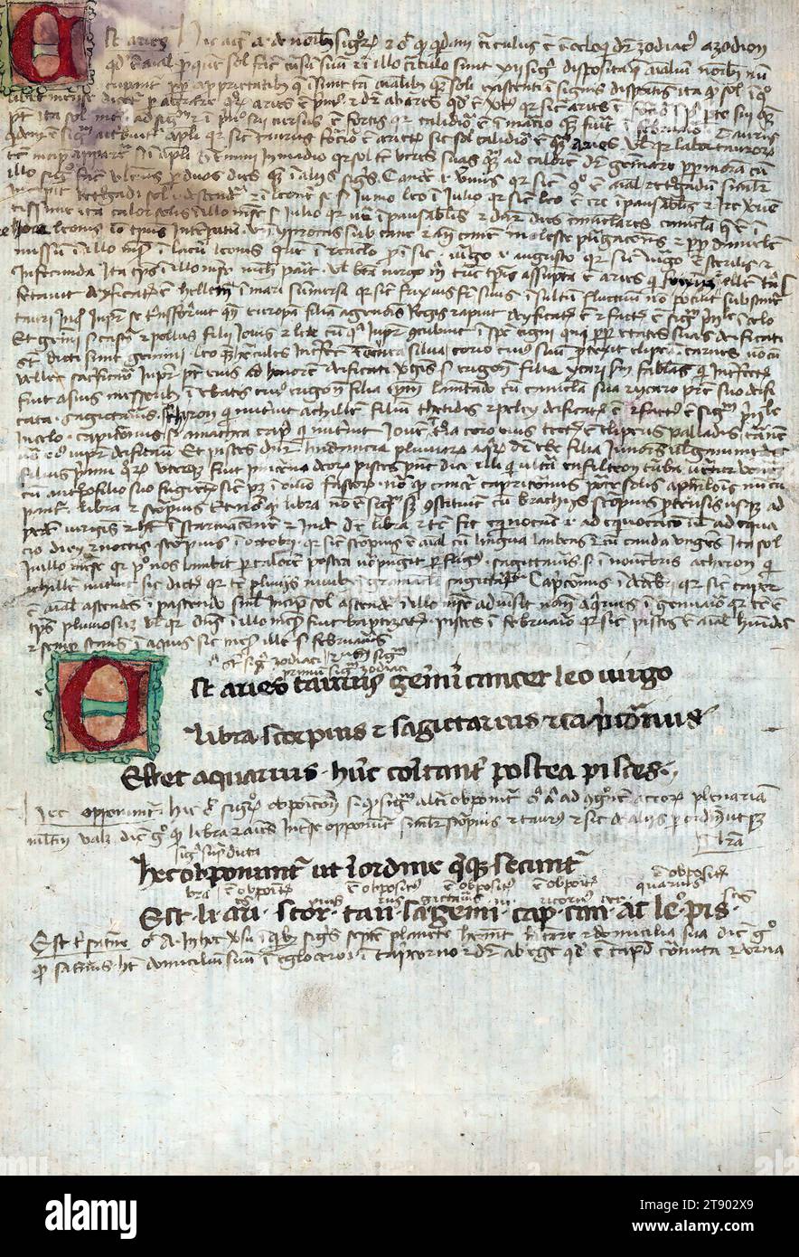 Illuminated Manuscript, Glossed copy of Eberhard of Bethune's ...