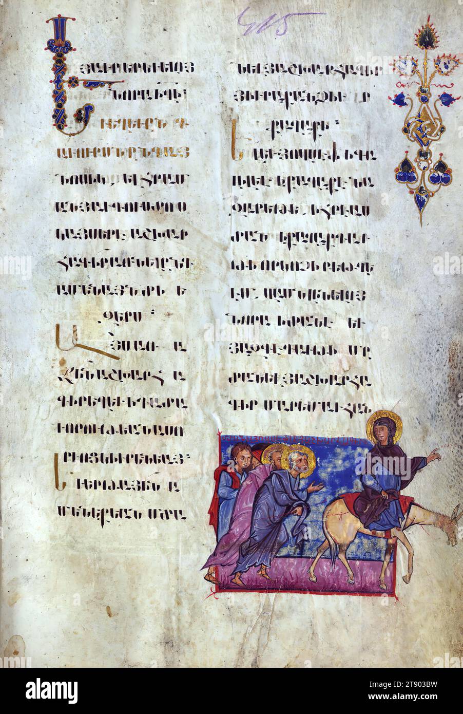 T'oros Roslin Gospels, Journey to Bethlehem, This manuscript was made ...