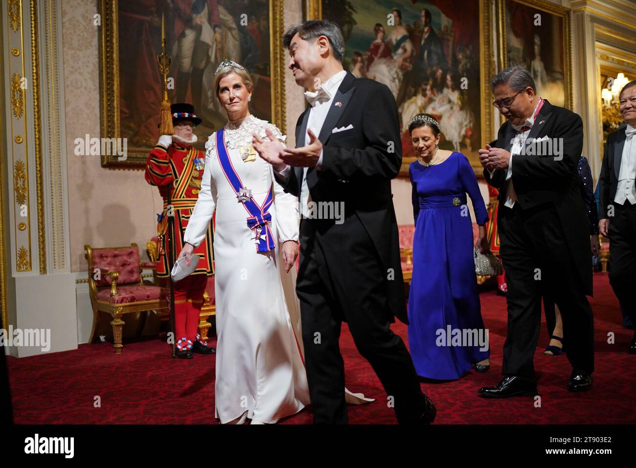 Britain's Sophie, Duchess of Edinburgh arriving with Cho Taeyong for ...