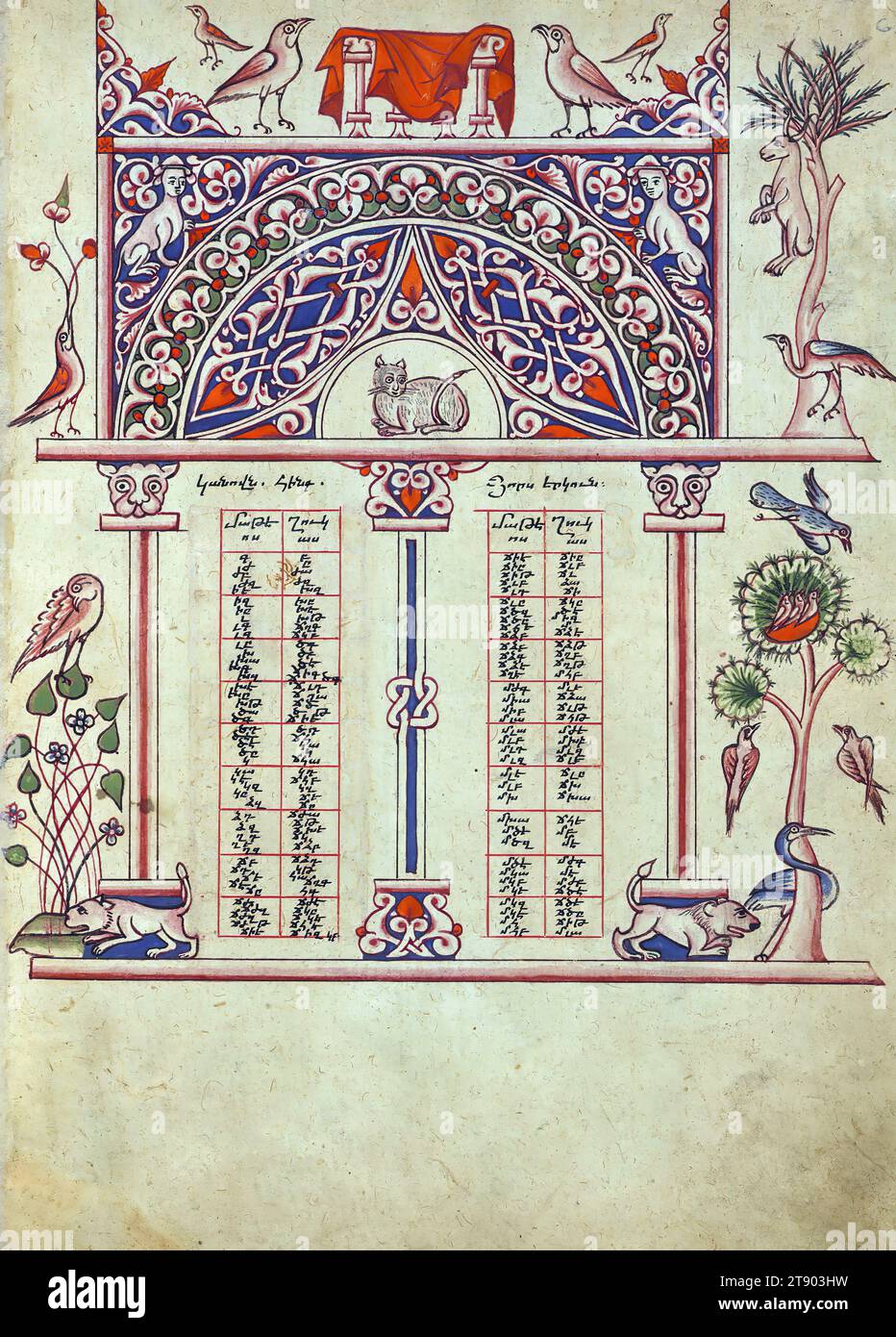 Amida Gospels, Canon table, This Gospel Book, with richly painted ...