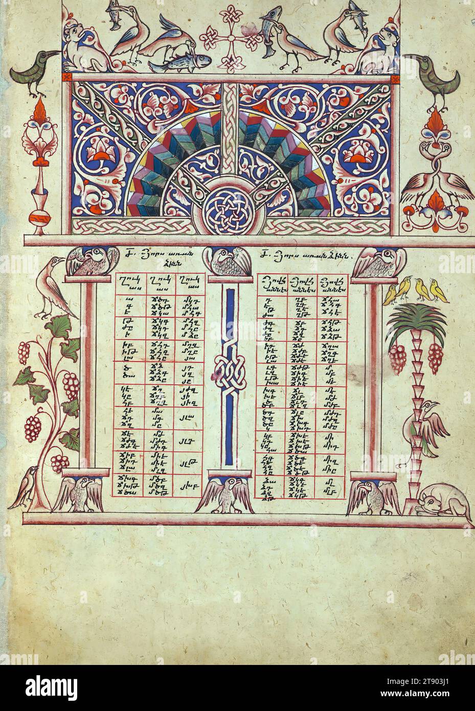 Amida Gospels, Canon table, This Gospel Book, with richly painted ...