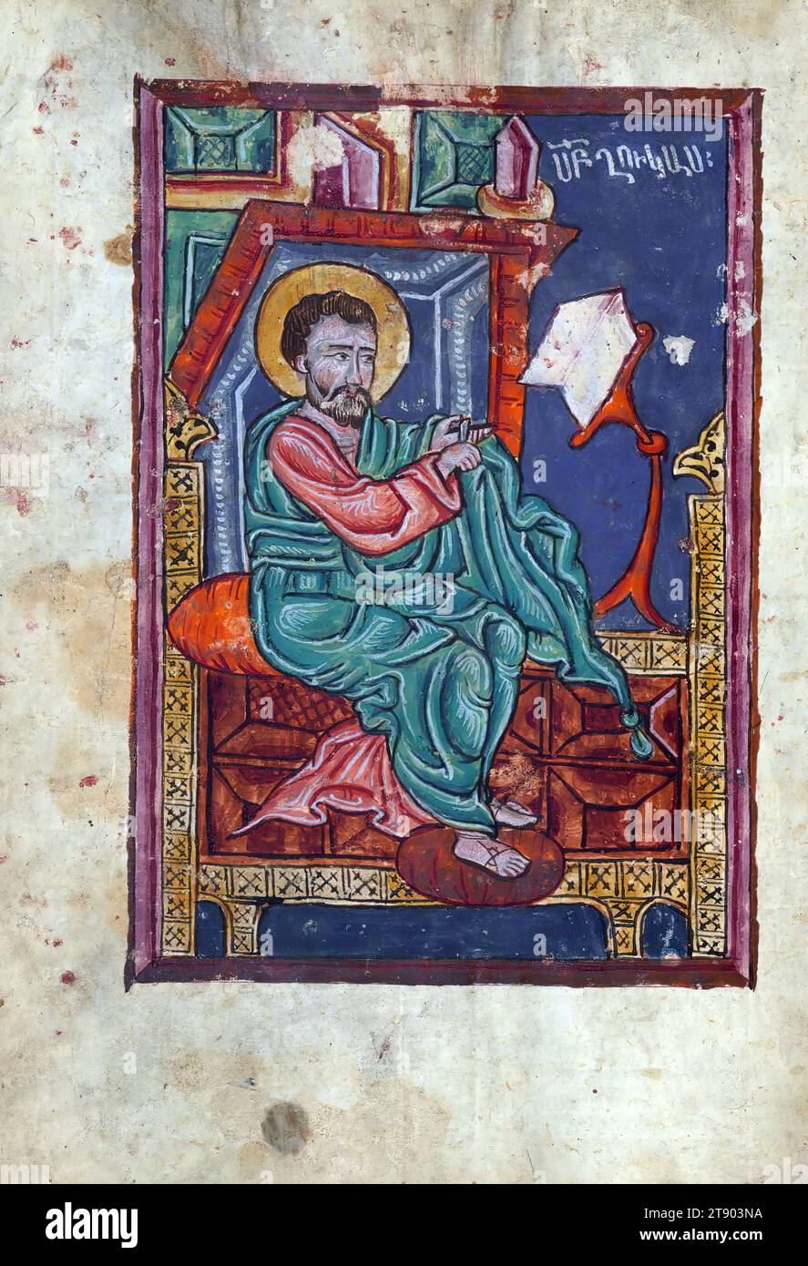 Silver Gospels, Portrait of the Evangelist Luke, This Gospels ...