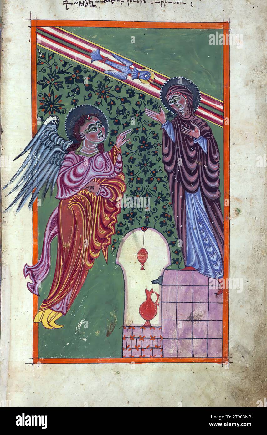 Gospels, Annunciation to the Virgin, This Armenian Gospel book was ...
