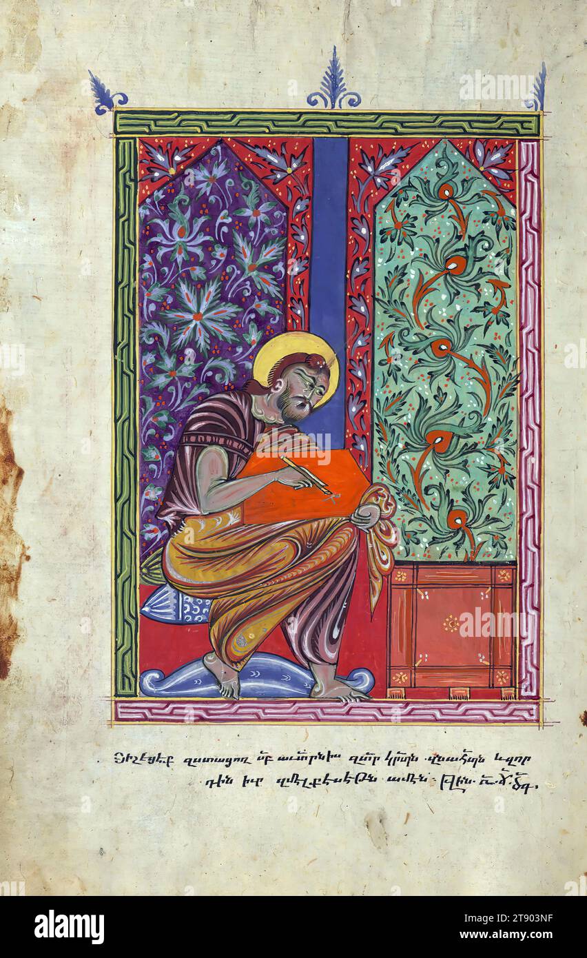 Gospels, Evangelist Portrait of Luke, This Armenian Gospel book was ...