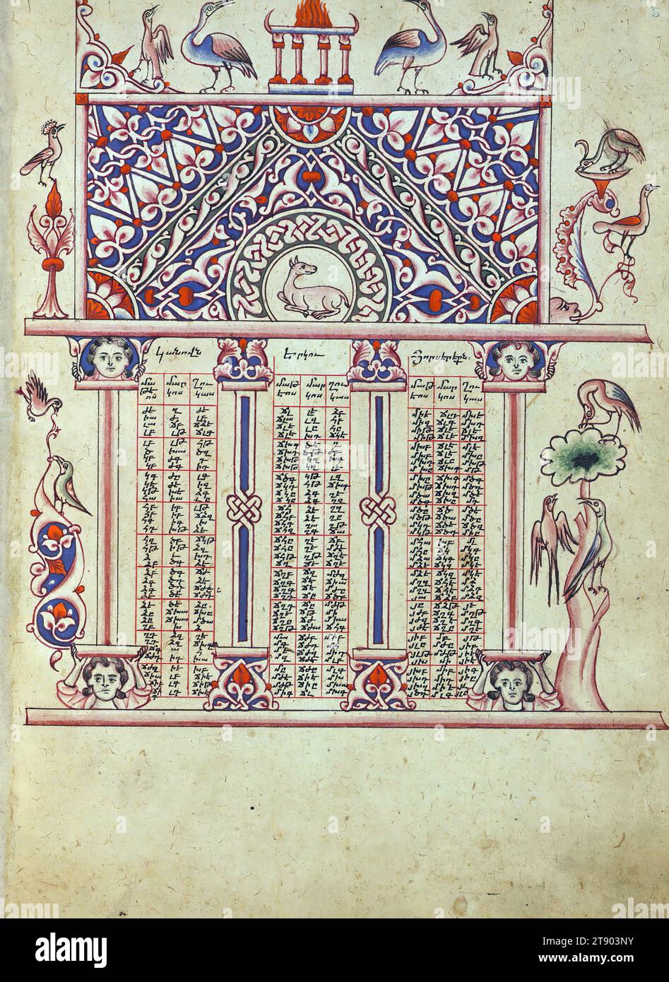 Amida Gospels, Canon table, This Gospel Book, with richly painted ...