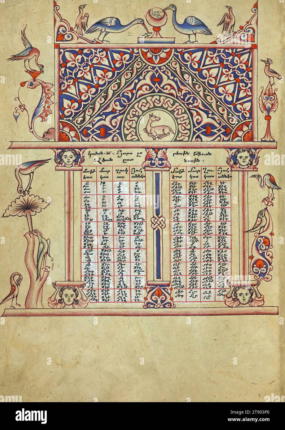 Amida Gospels, Canon table, This Gospel Book, with richly painted ...