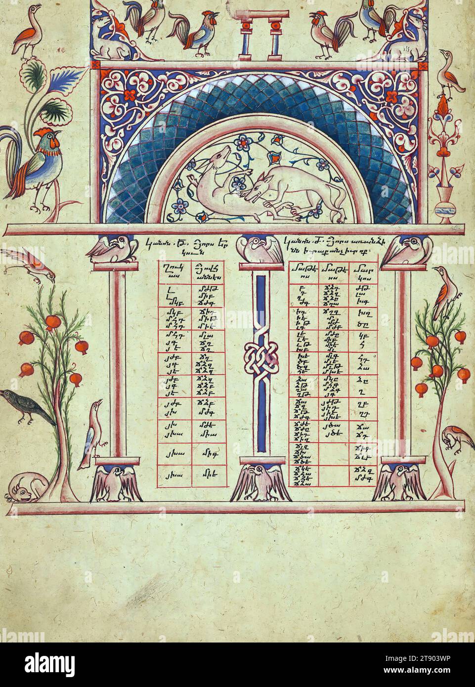 Amida Gospels, Canon table, This Gospel Book, with richly painted ...