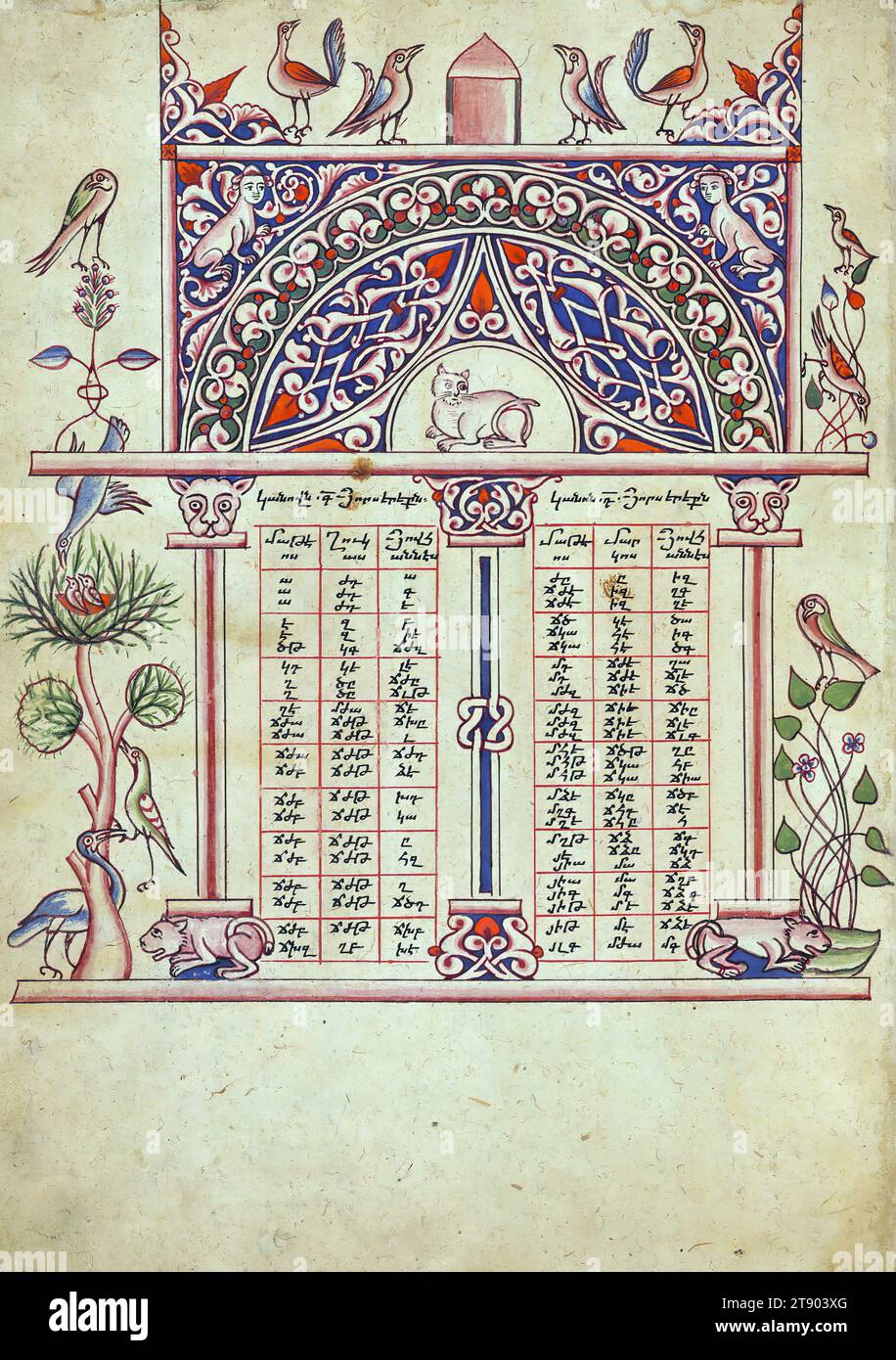 Amida Gospels, Canon table, This Gospel Book, with richly painted ...