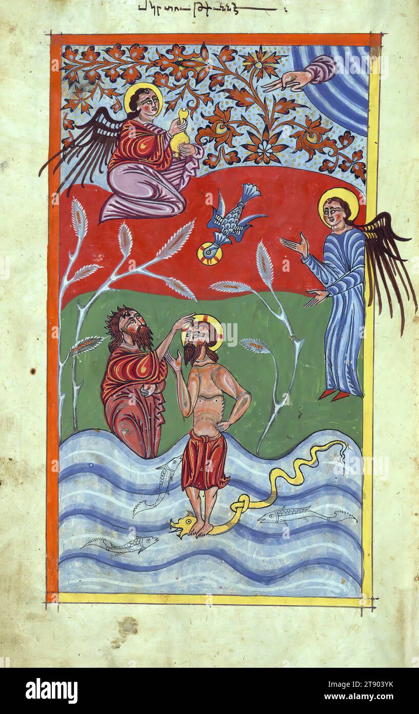 Gospels, Baptism of Christ, This Armenian Gospel book was produced in ...