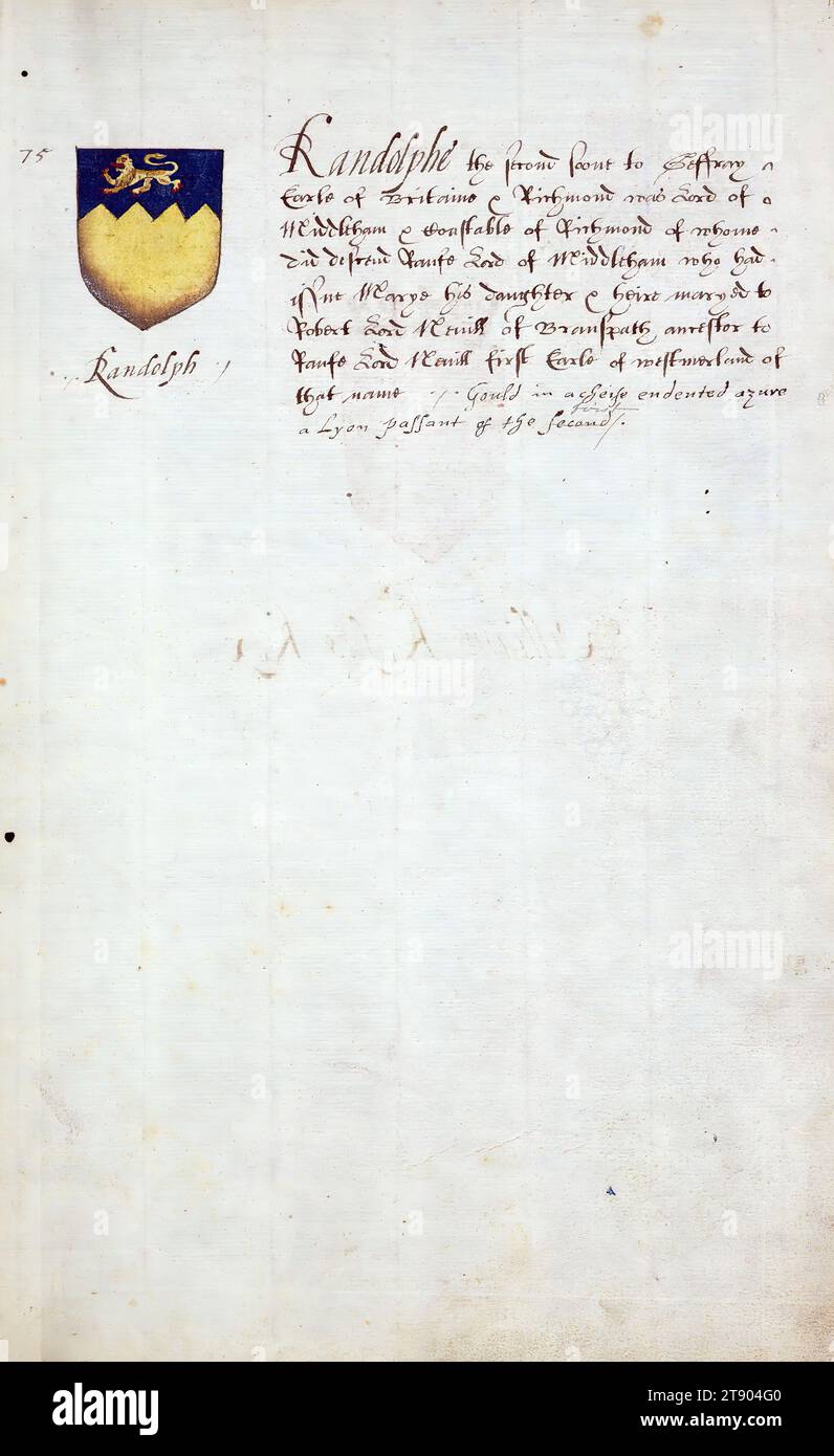 Book of English heraldry, Arms of Randolph, This book of English ...