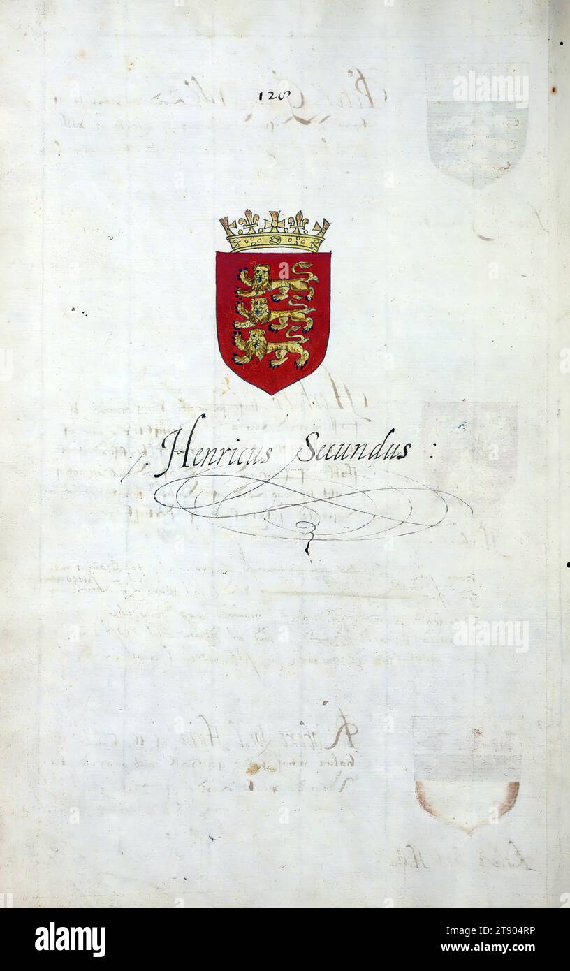 Book of English heraldry, Arms of Henricus Secundus, This book of ...
