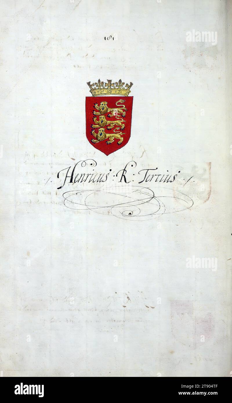 Book of English heraldry, Arms of Henricus Rex Tertius, This book of ...
