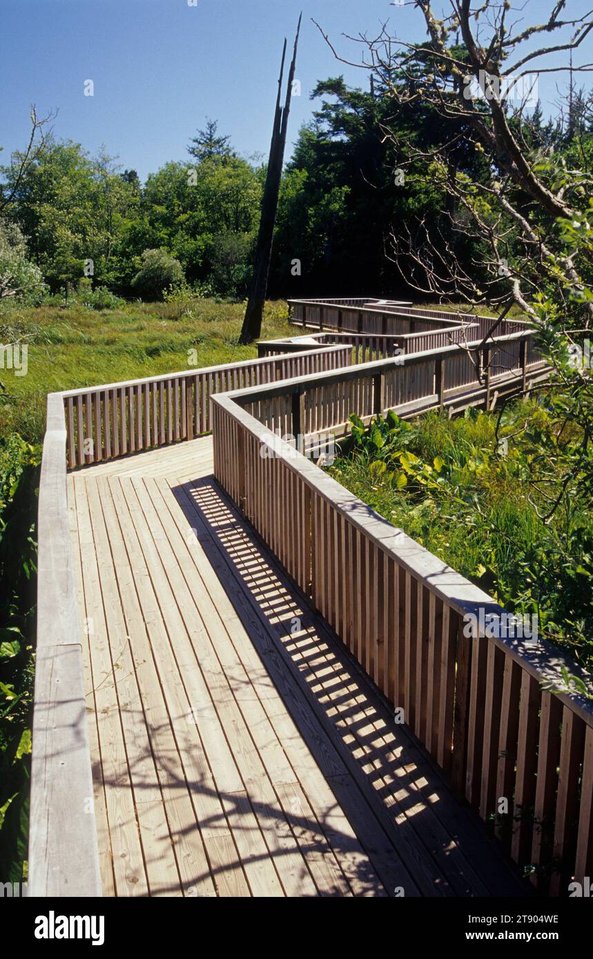 Port Orford Wetland Walkway, Port Orford, Oregon Stock Photo - Alamy