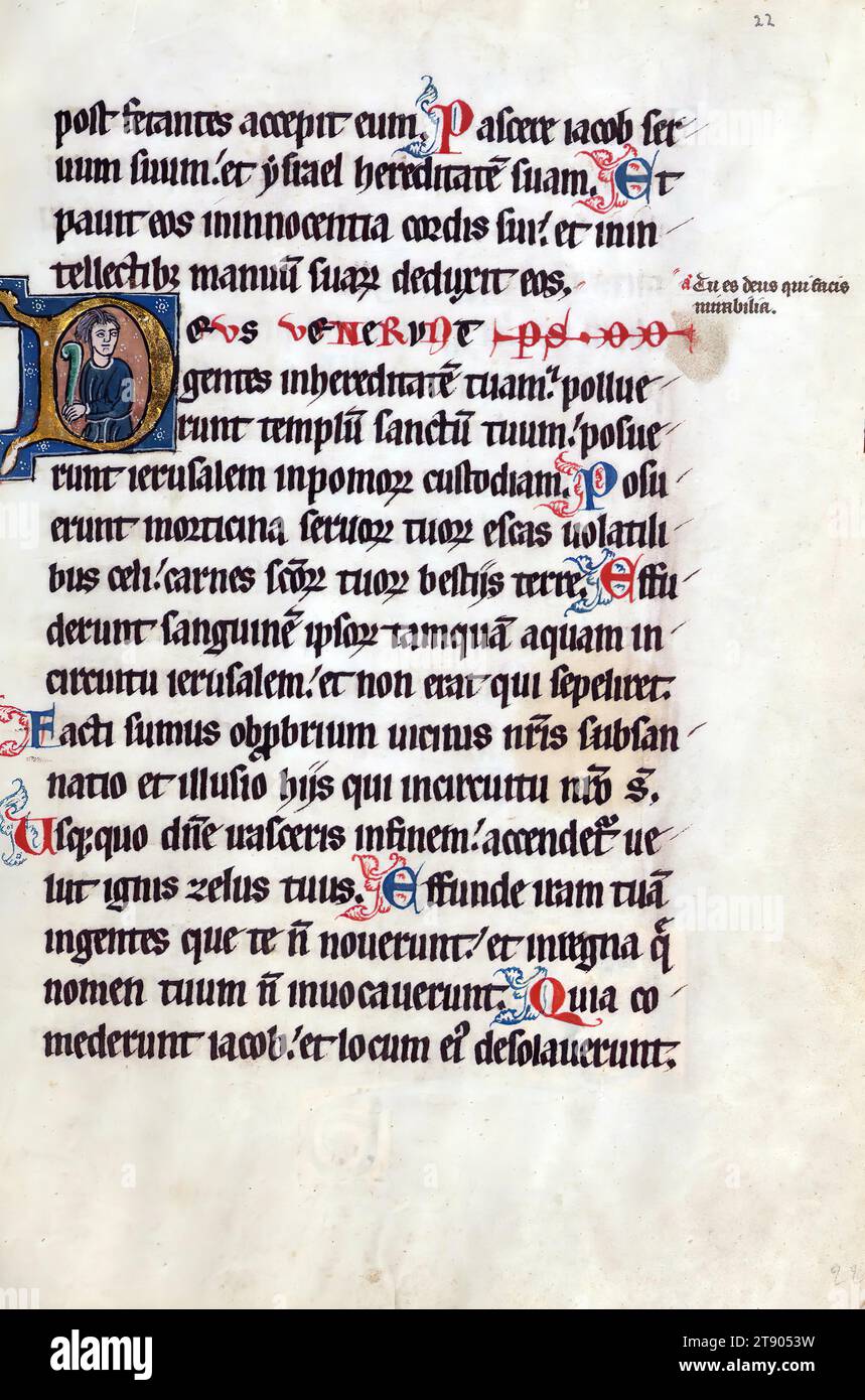 Gallican psalter hi-res stock photography and images - Alamy