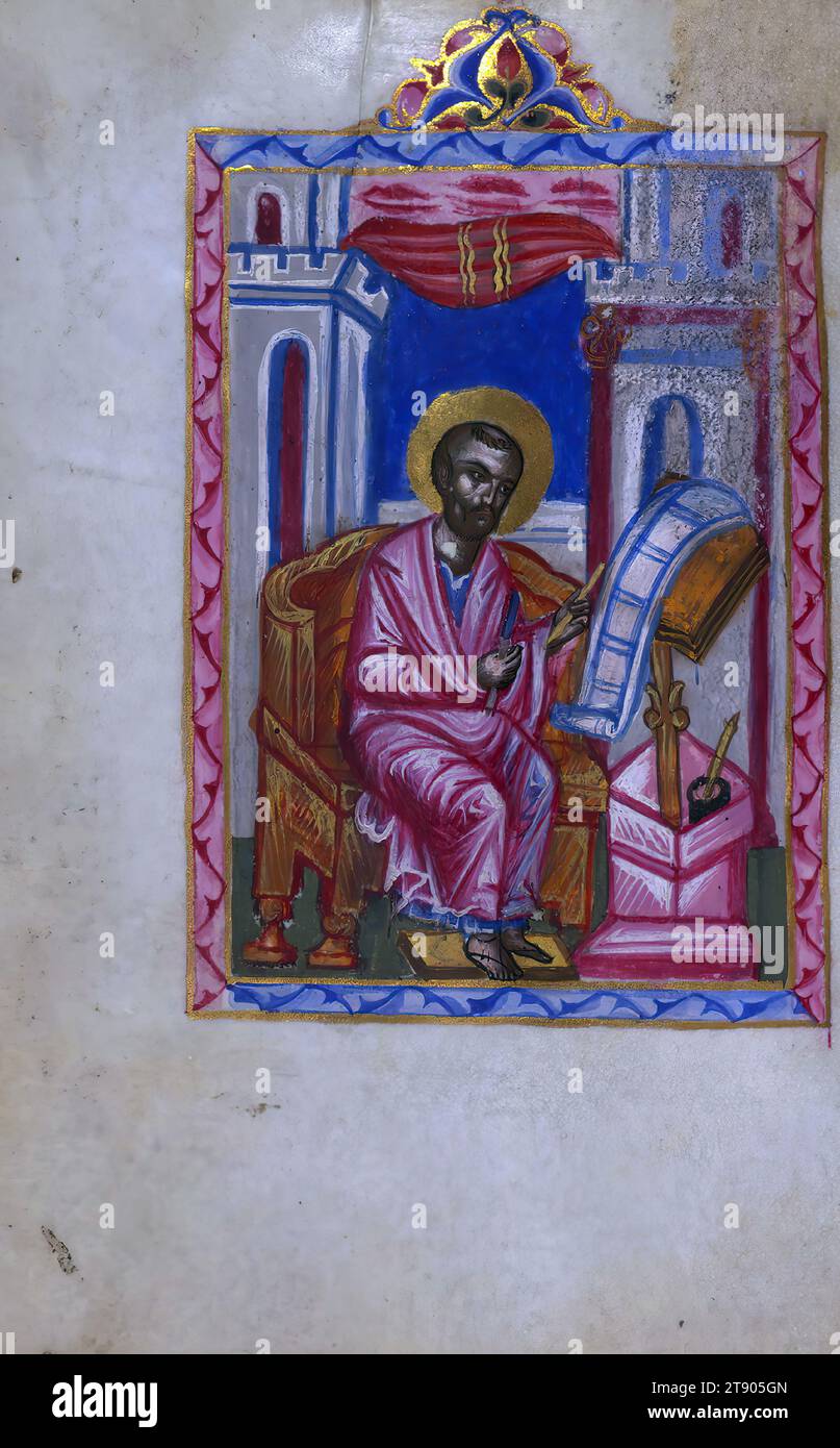 Gospels of Georg Alexief, Portrait of the Evangelist Luke, This ...