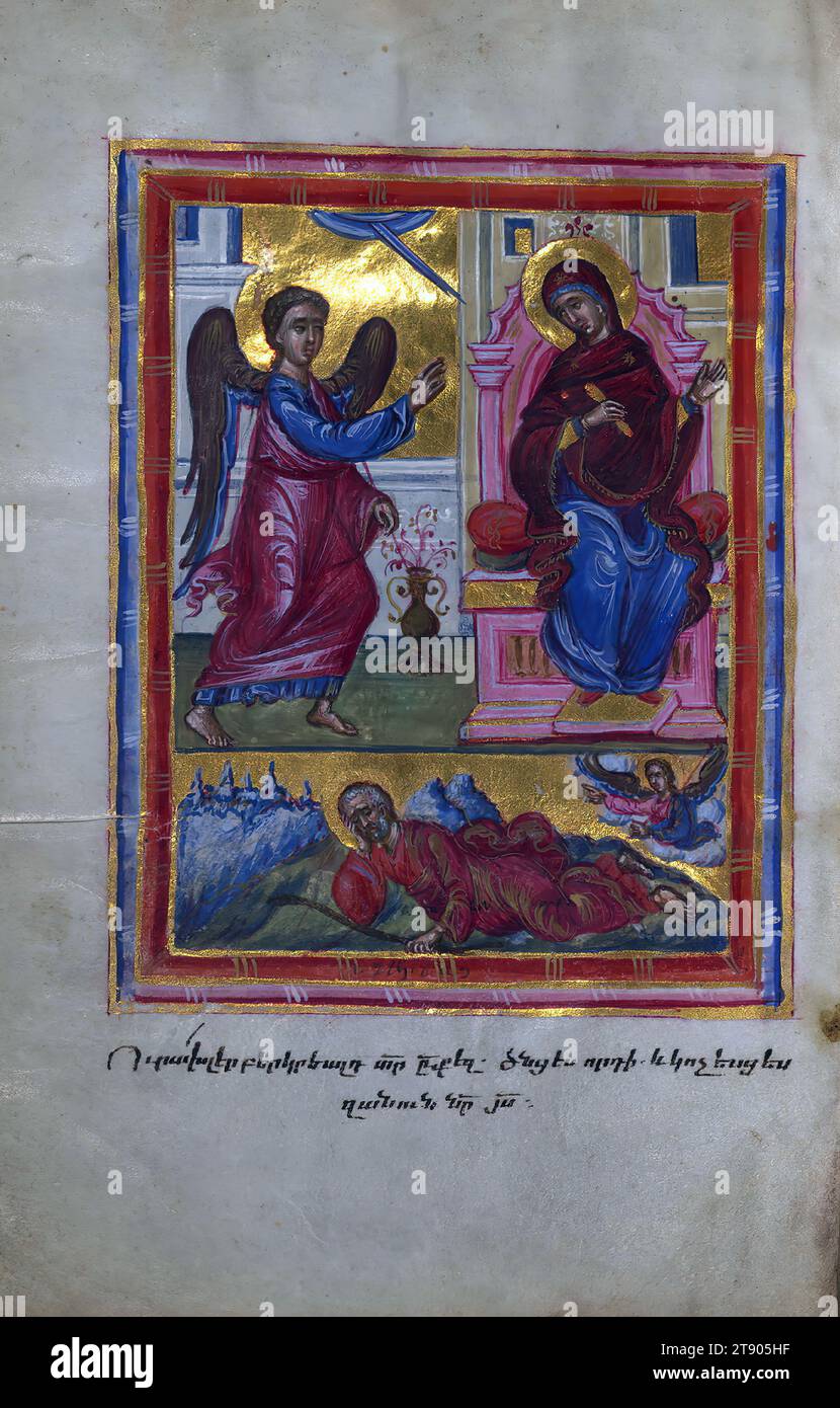 Gospels of Georg Alexief, Annunciation; Joseph's dream, This manuscript ...