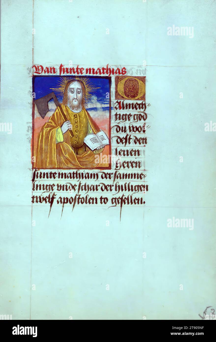 Prayer book, St. Matthias, This pocket-size prayer book was written in ...