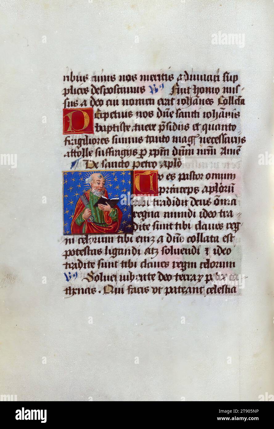 Prayer book, St. Peter, This early sixteenth-century illuminated prayer ...