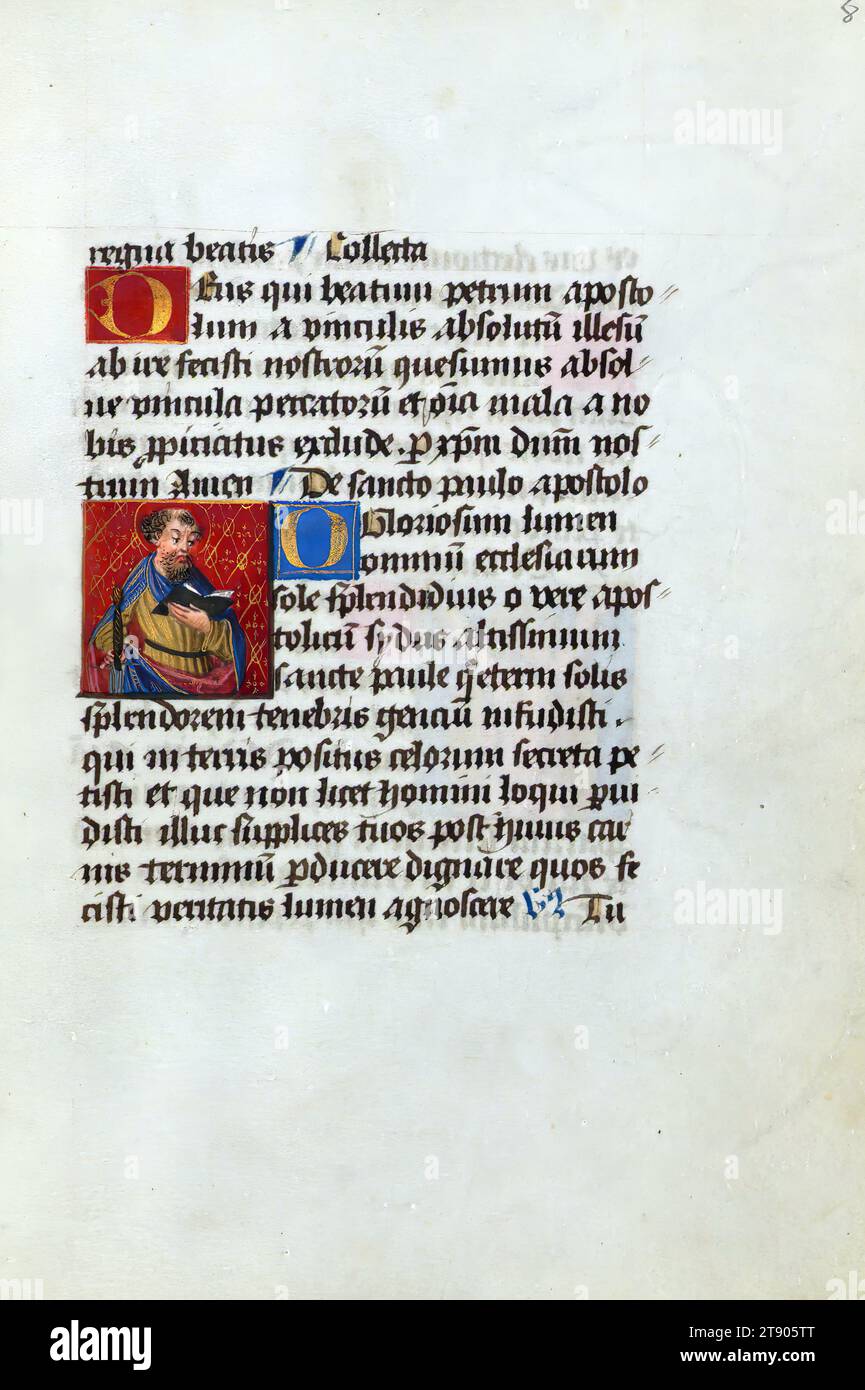 Prayer book, St. Paul, This early sixteenth-century illuminated prayer ...