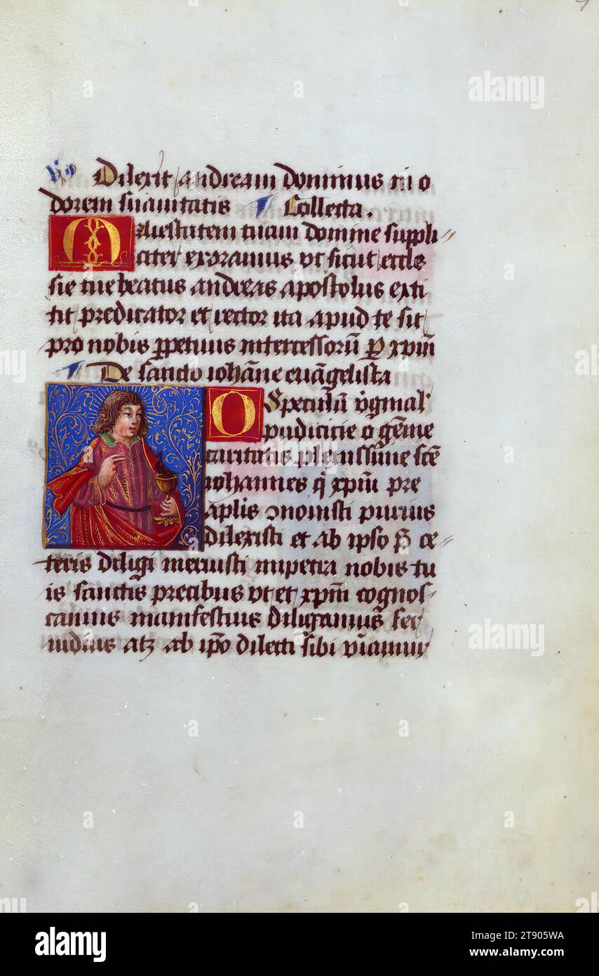 Prayer book, St. John Evangelist, This early sixteenth-century ...