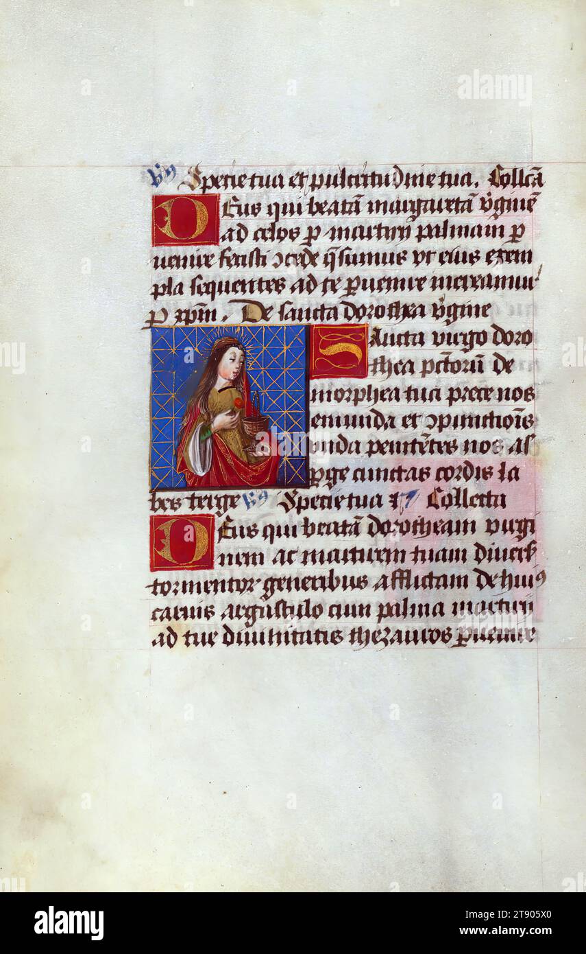Prayer book, St. Dorothy, This early sixteenth-century illuminated ...