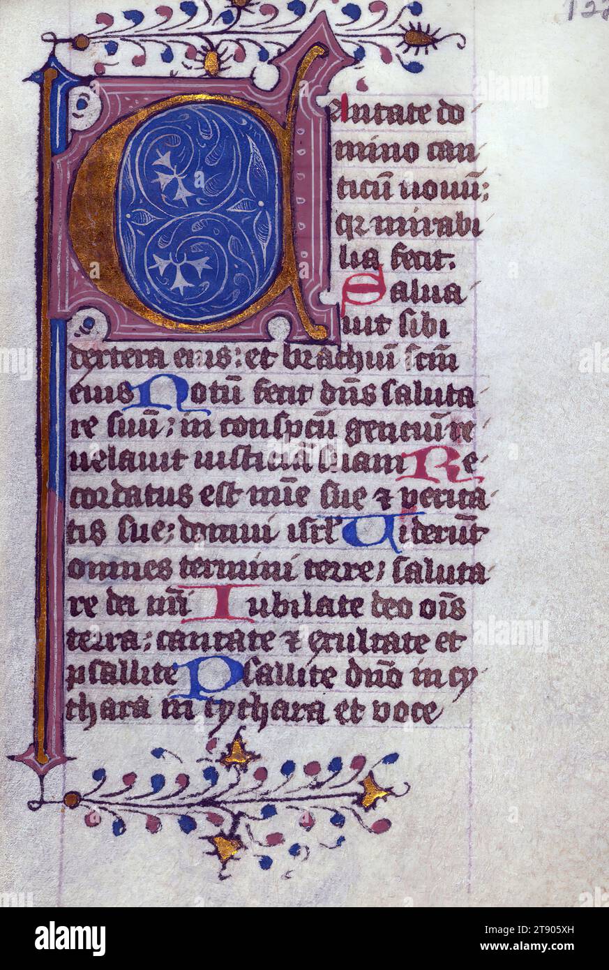Dominican Psalter, Foliate initial C (Cantate Domino), This small ...