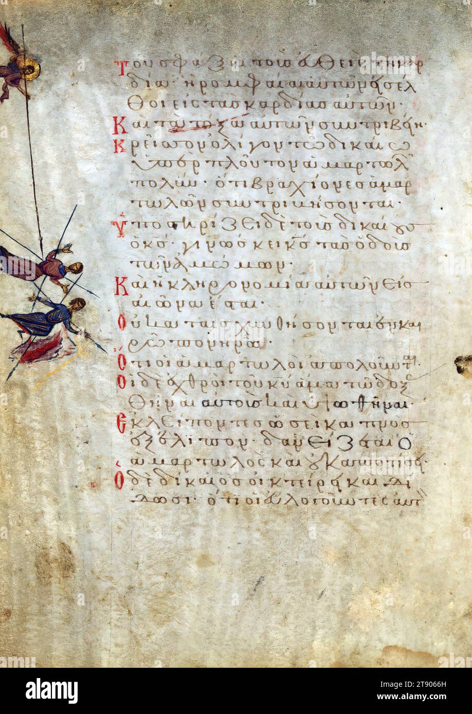 Psalter, An Angel Punishing the Sinners, This manuscript, illustrated ...