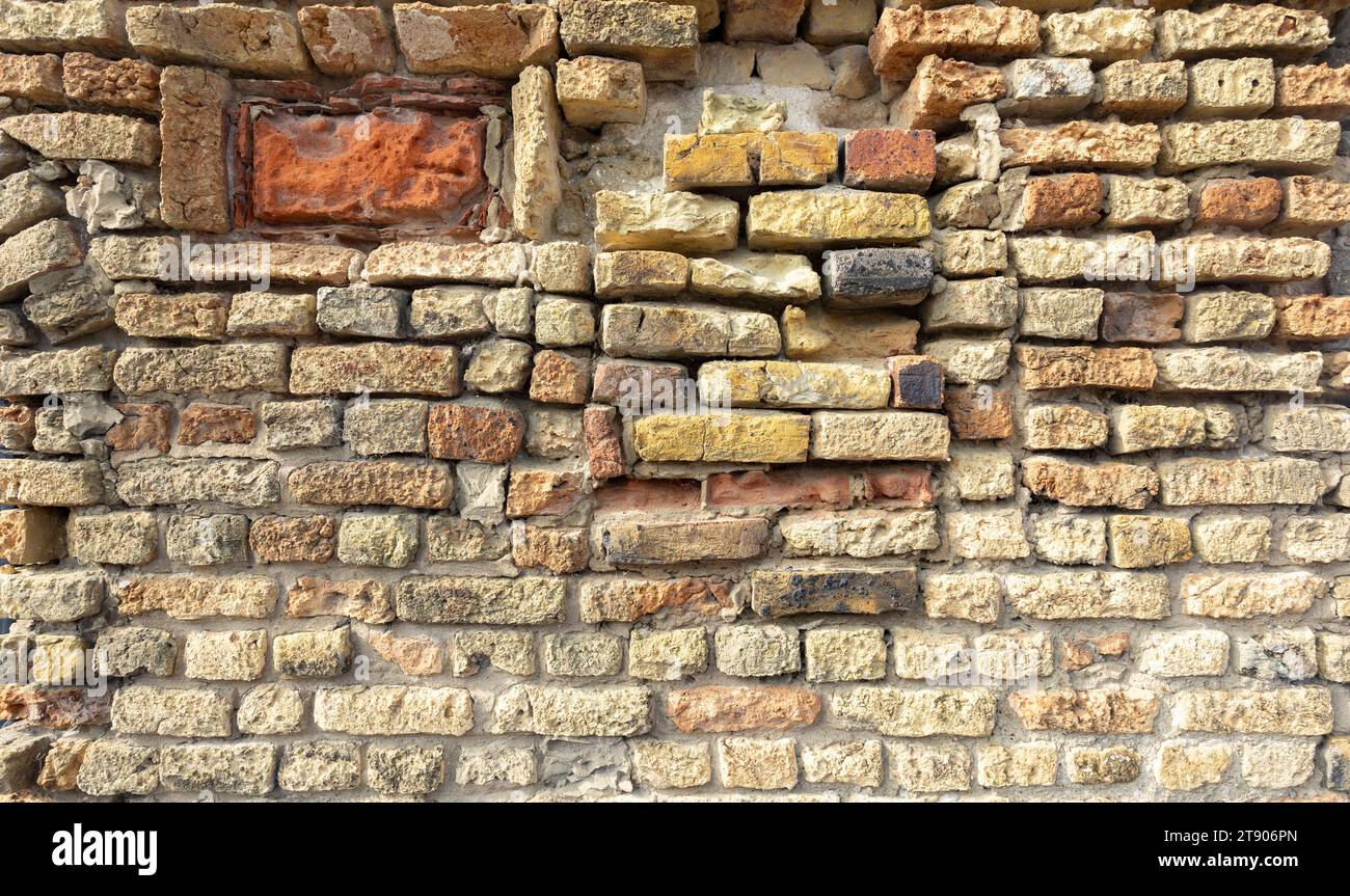 Real red brick wall texture hi-res stock photography and images - Alamy