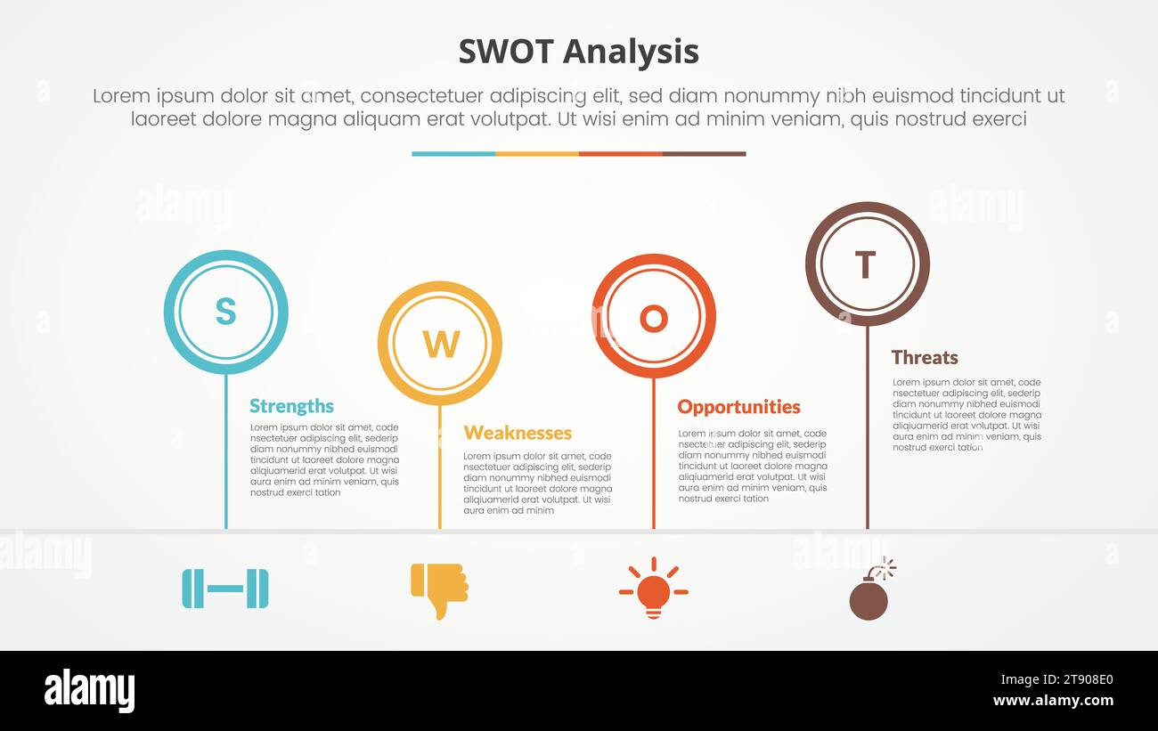 swot business framework strategic template infographic concept for ...