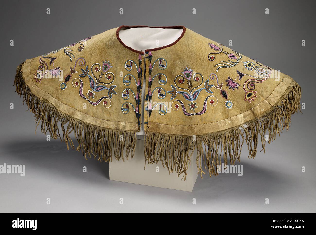 Cape, c. 1840-1890, 27 x 34 in. (68.58 x 86.36 cm) (without fringe ...