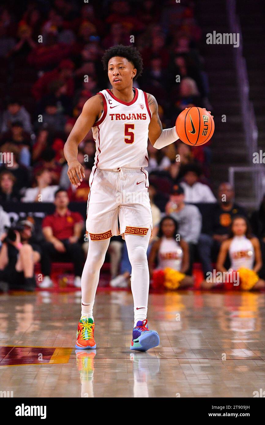 LOS ANGELES, CA - NOVEMBER 19: USC Trojans guard Boogie Ellis (5 ...