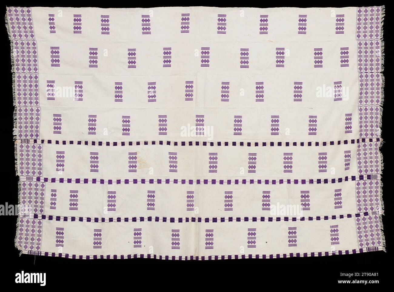 Woman's wrapper, 20th century, 77 1/2 x 50 9/16 in. (196.85 x 128.43 cm ...