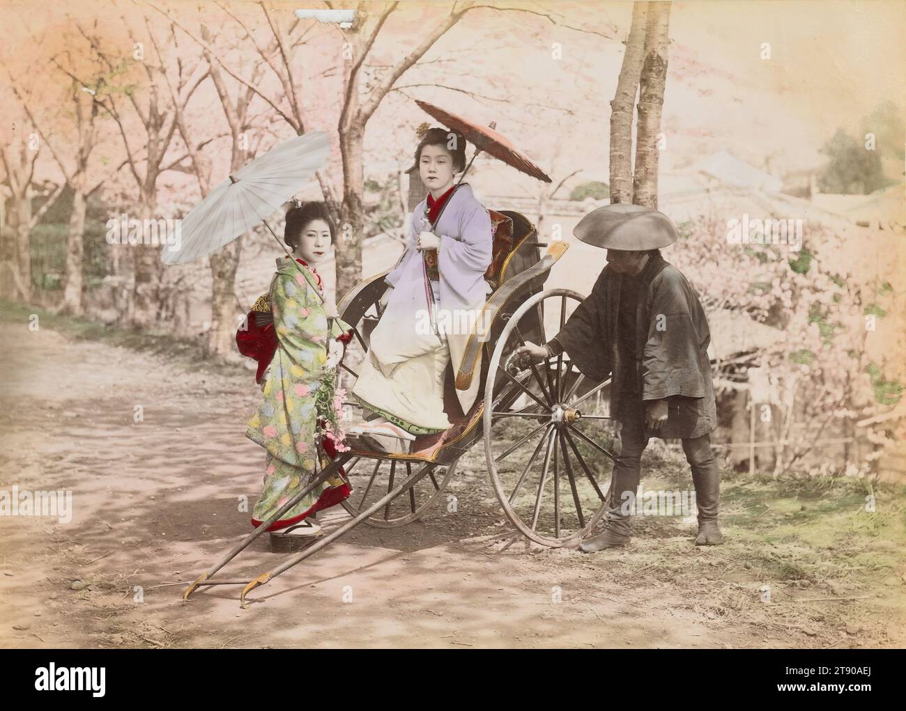 Dancing girls taking jinrikisha hi-res stock photography and images - Alamy