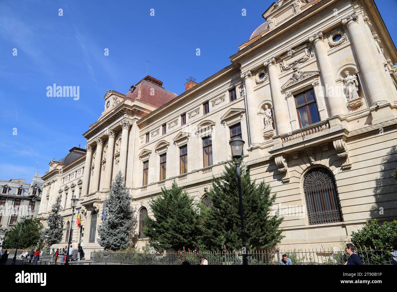 National Bank of Romania (Banca Națională a României, BNR), old facade ...