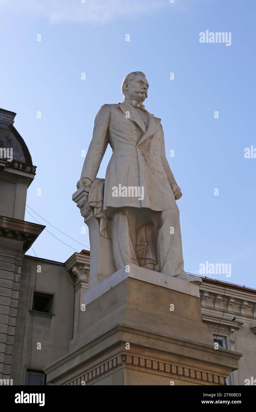 Spiru Haret (1851-1912) statue, Piața Universității (University Square ...
