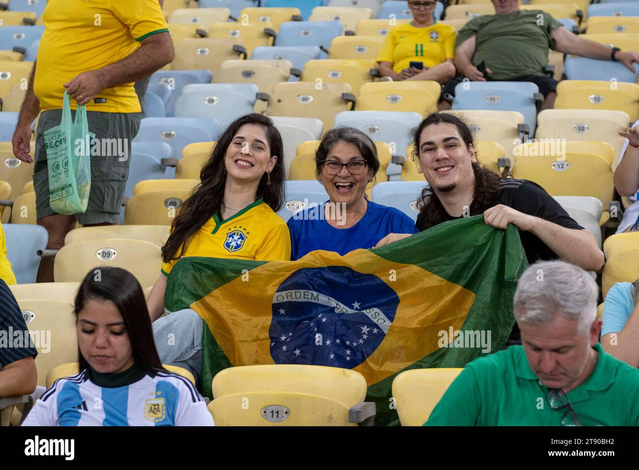 Rio De Janeiro, Brazil. 21st Nov, 2023. Photo during Brazil x Argentina ...