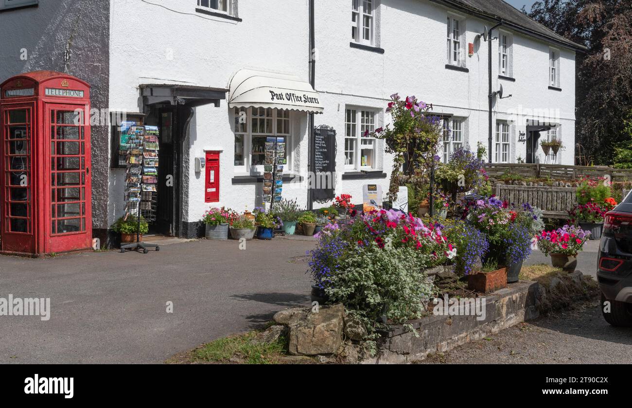 Postbridge, Dartmoor, Devon, England, UK. 04.09.23. Former post office ...
